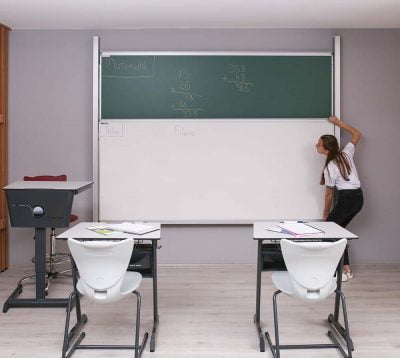 Vertical Double Sliding Writing Board – Emko Education Solutions