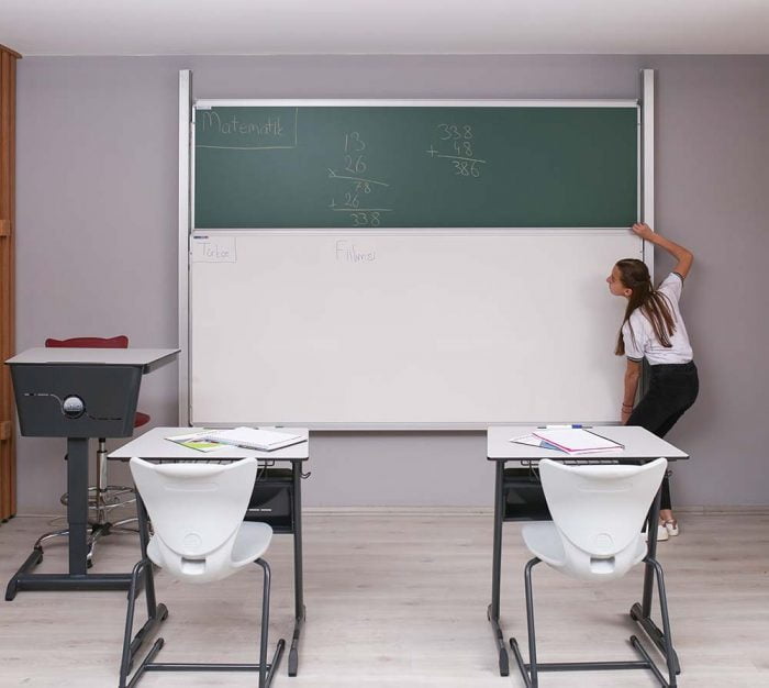 Vertical Double Sliding Writing Board – Emko Education Solutions