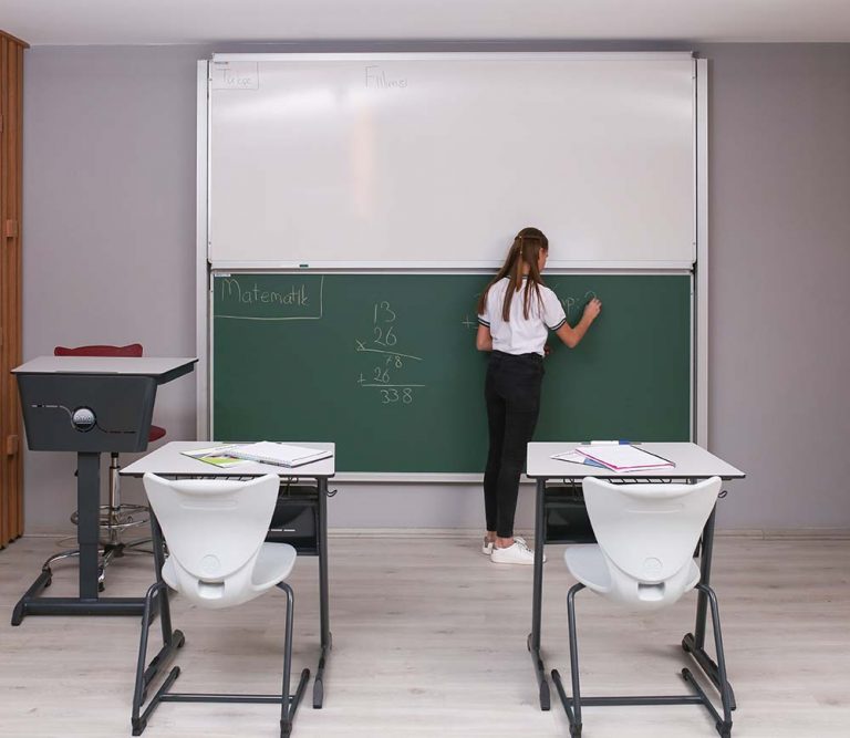 Vertical Double Sliding Writing Board – Emko Education Solutions